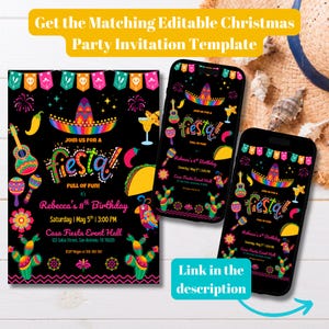 Editable Fiesta Birthday Welcome Sign Template, Printable Birthday ...