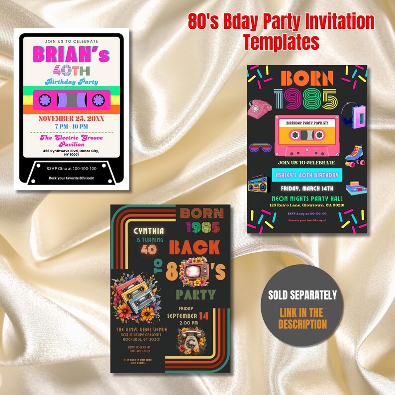 Editable Welcome Back to 1985 Cassette Tape Birthday Party Welcome Sign ...