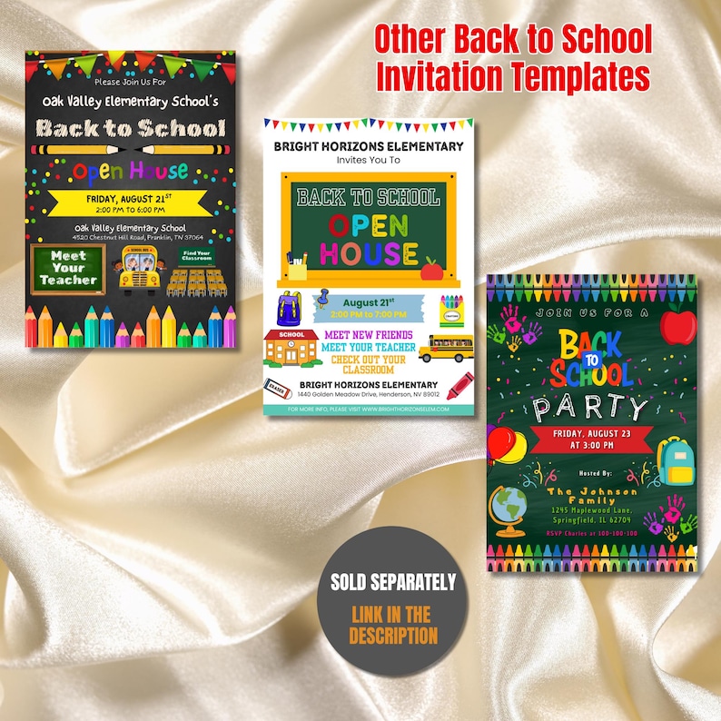 Editable Chalkboard Back to School Open House Welcome Sign Template ...