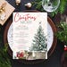 Editable Christmas Tree in a Basket Christmas Party Menu Template ...