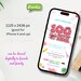 Editable Let's Celebrate 100 Days of School Party Invitation Template ...