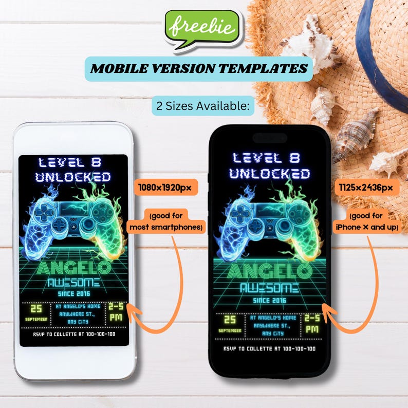 Video Game Party Invitation, Editable Printable Gamer Birthday Invite ...