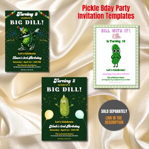 Editable Dill With It Pickle Birthday Welcome Sign Template, Printable ...