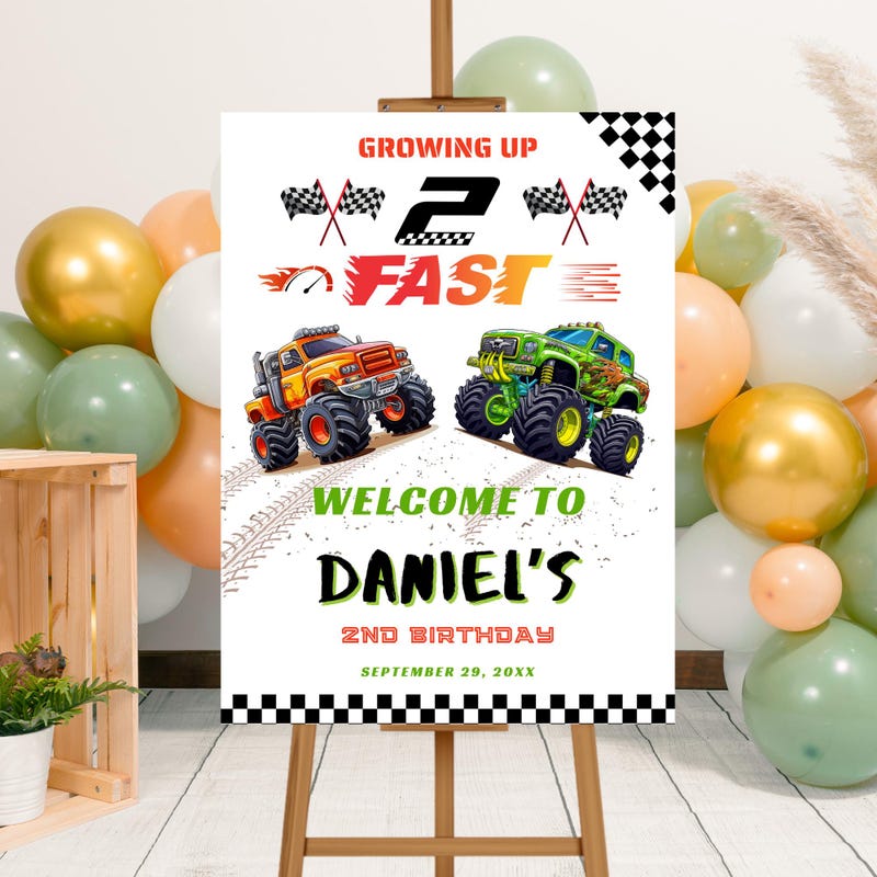 Two Fast Welcome Sign - Etsy