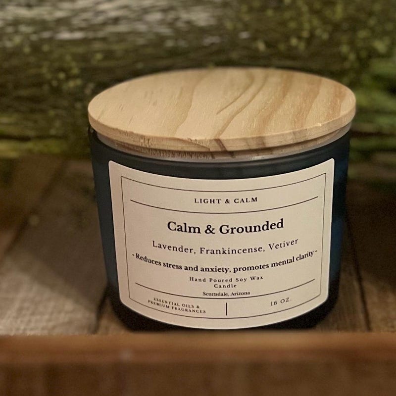 Calm Grounded Candle - Etsy
