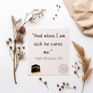 100 Quran Verses Cards, Encouragement Quran Cards Prayer Cards Digital ...