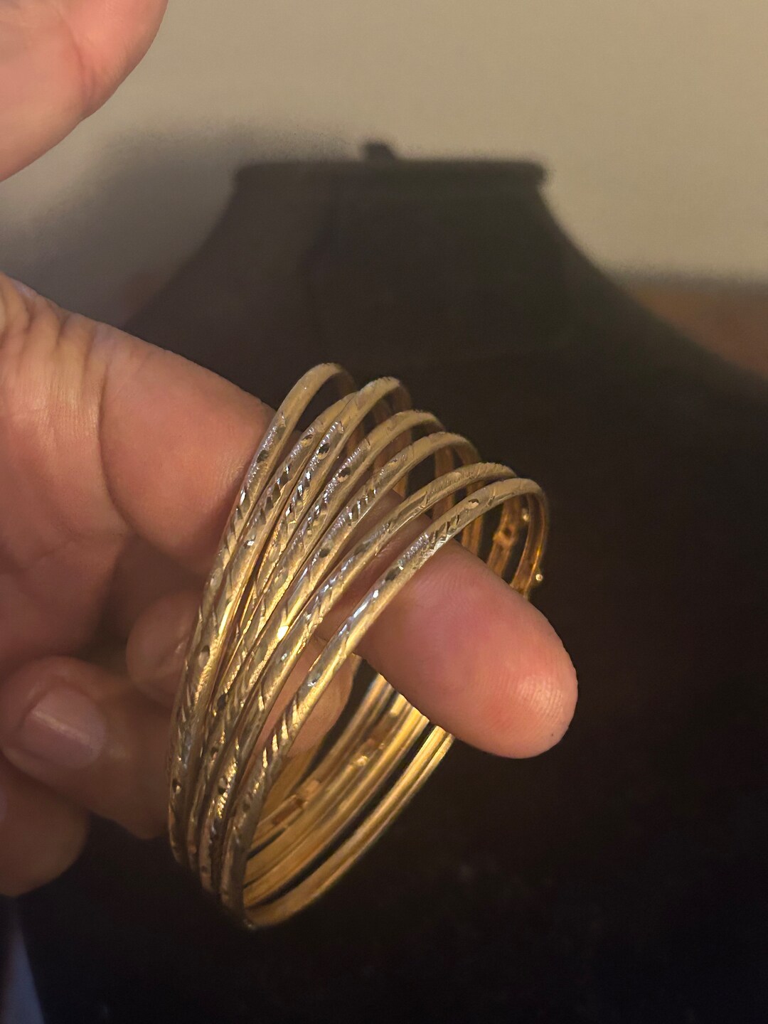 7 Day Gold Bangle Gold Semanario 23 Grams 10k - Etsy