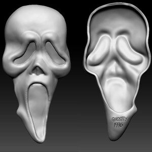Ghostface Mask From Scream 1 Scanned 3d - Etsy