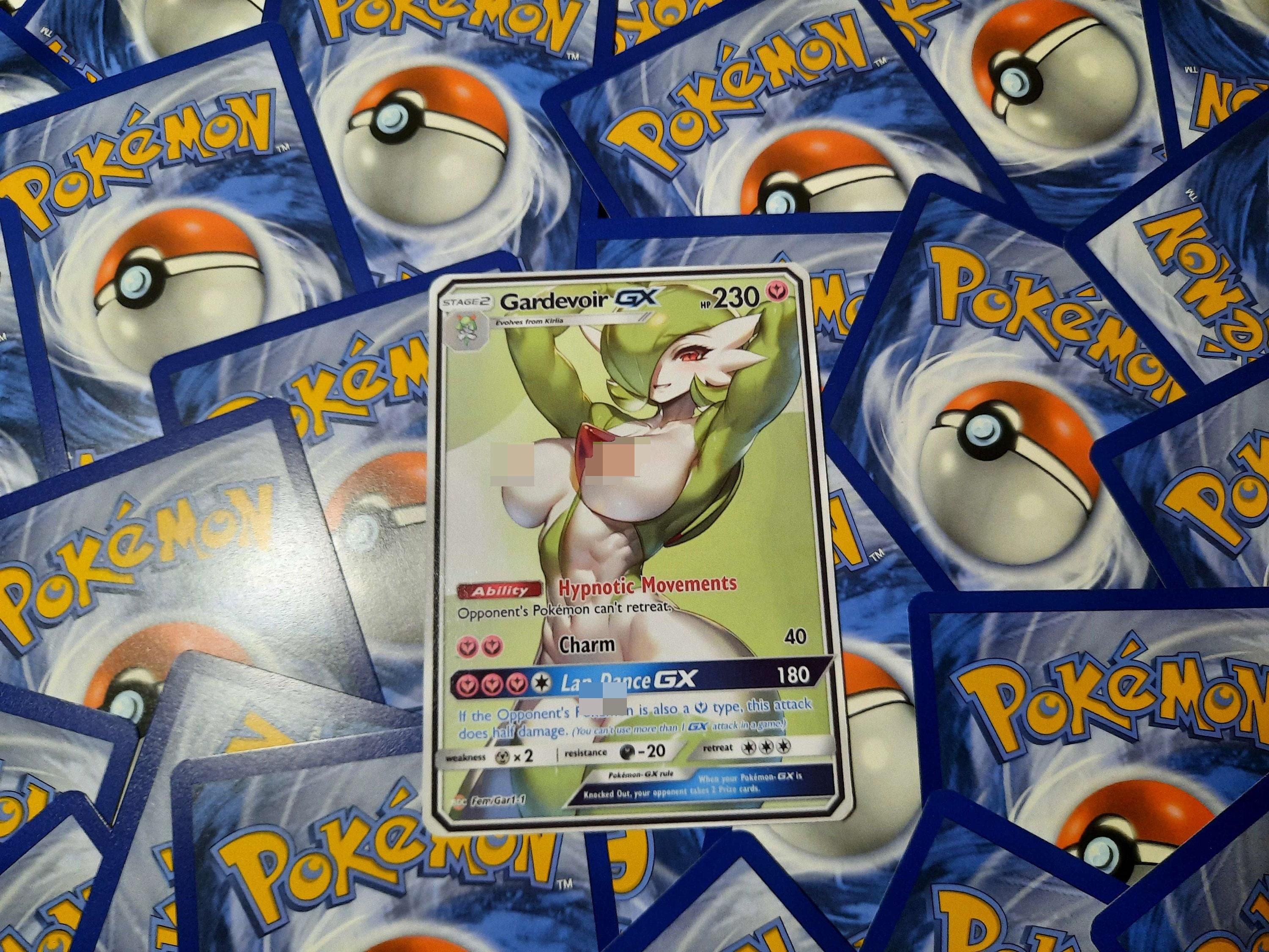 Gardevoir Female Custom Nsfw Adult Full Art Pokémon Card Etsy