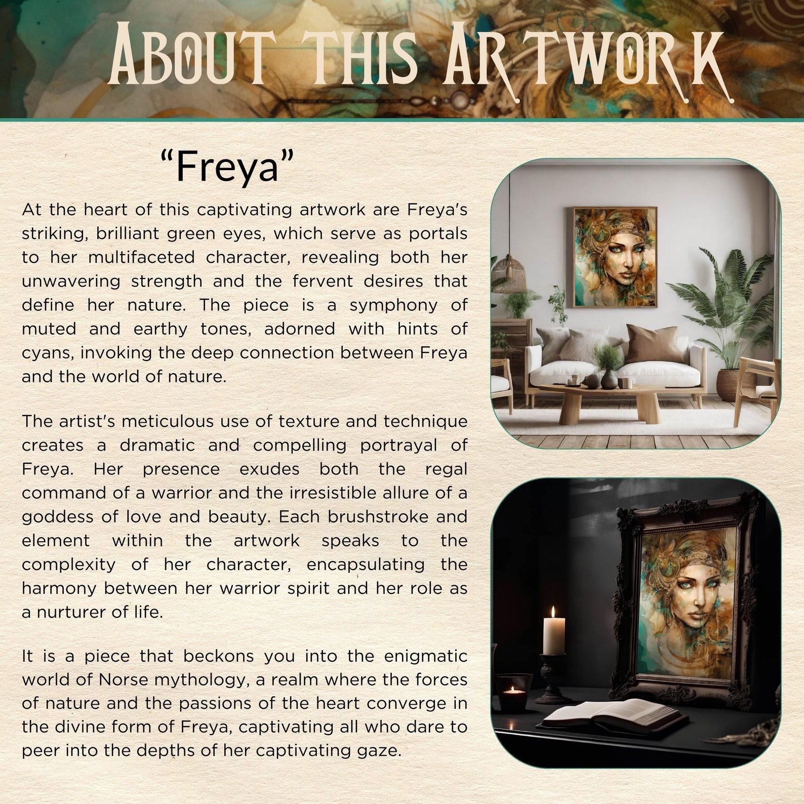 Goddess Freya Digital Print, Norse Mythology Art, Goddess Mythology Art ...