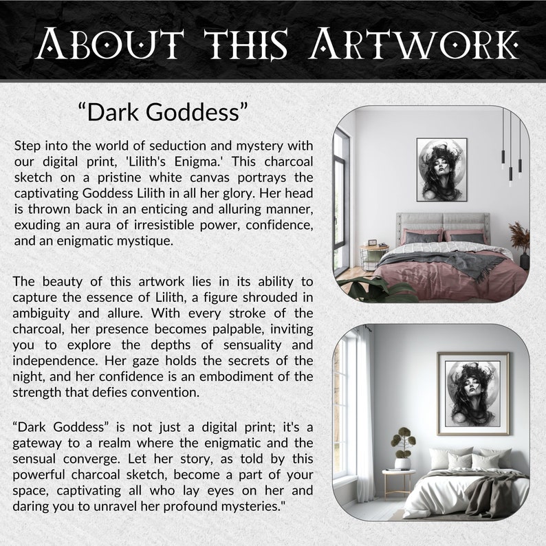 Goddess Lilith Print, Mesopotamian Mythology Art, Sacred Space Art ...