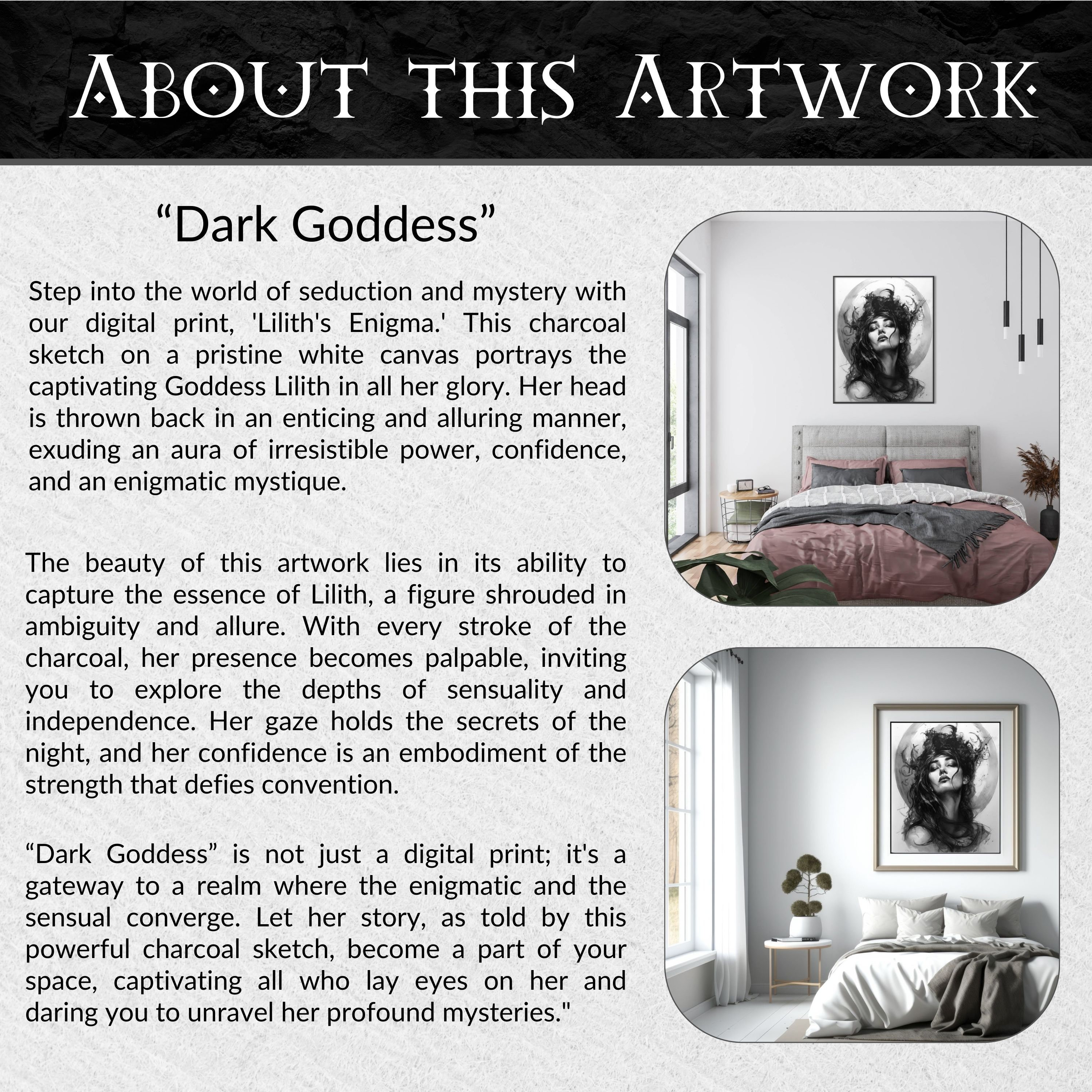 Goddess Lilith Print, Mesopotamian Mythology Art, Sacred Space Art ...