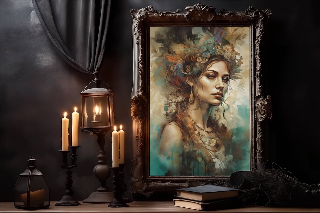 Goddess Oya Digital Print, Yoruba Mythology Art, Goddess Mythology Art ...