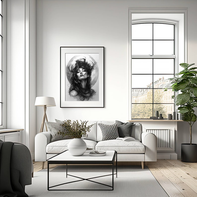 Goddess Lilith Print, Mesopotamian Mythology Art, Sacred Space Art ...