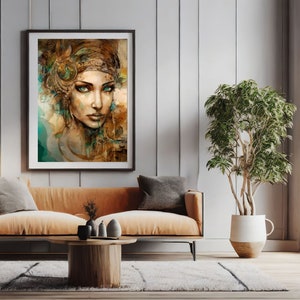 Goddess Freya Digital Print, Norse Mythology Art, Goddess Mythology Art ...