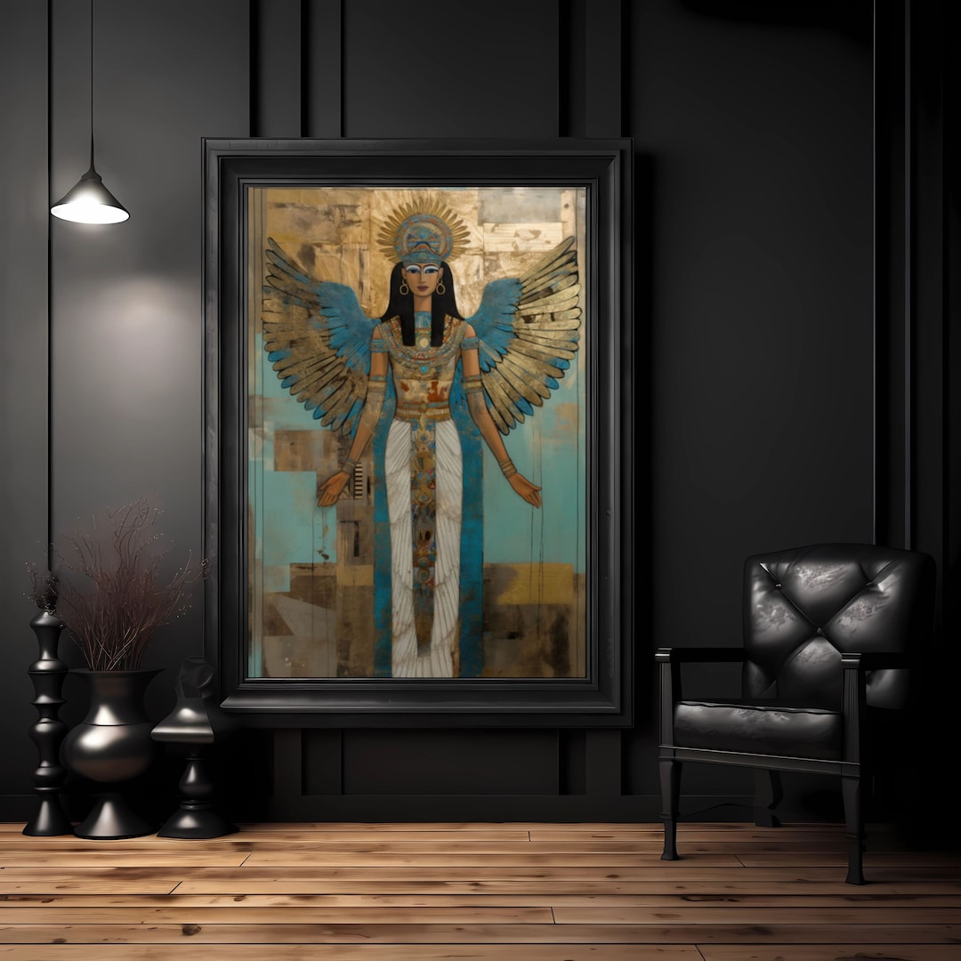 Goddess Isis Digital Print, Egyptian Mythology Art, Ancient Egypt Art ...