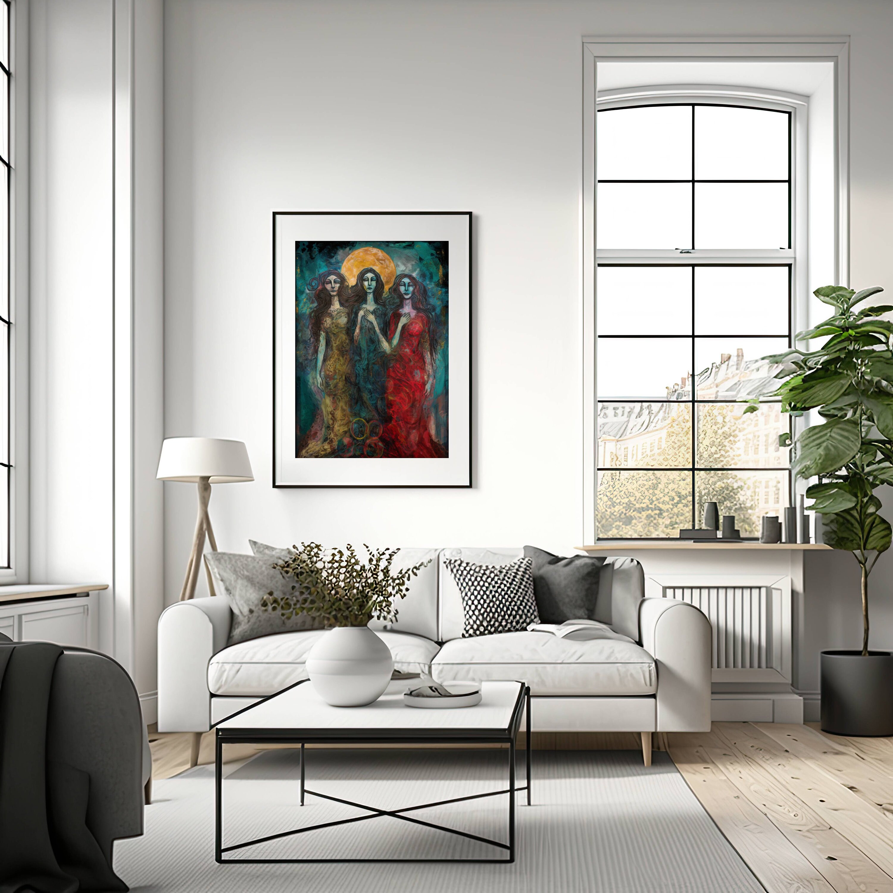 Goddess Hekate Digital Print, Greek Mythology Art, Greek Goddess Art ...