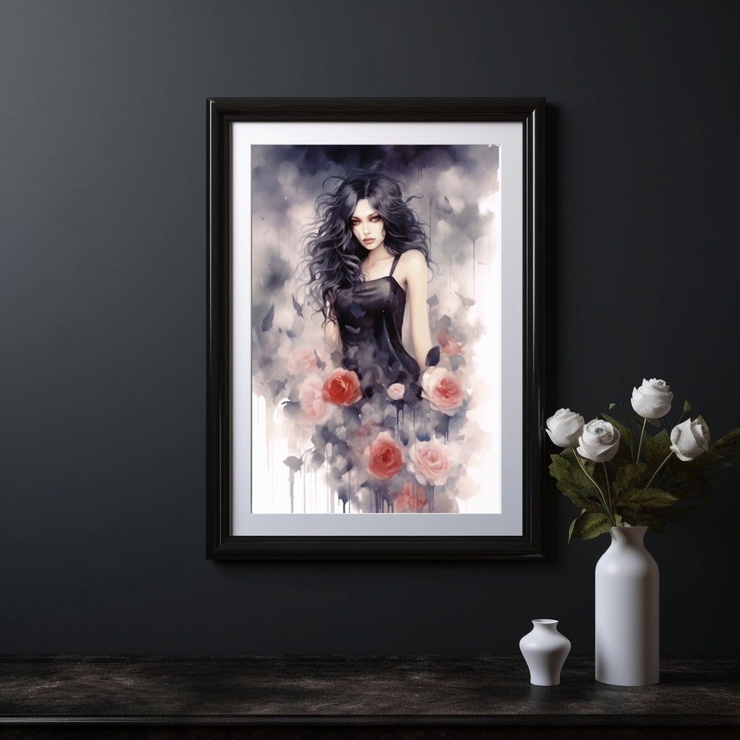 Goddess Lilith Print, Mesopotamian Mythology Art, Sacred Space Art ...