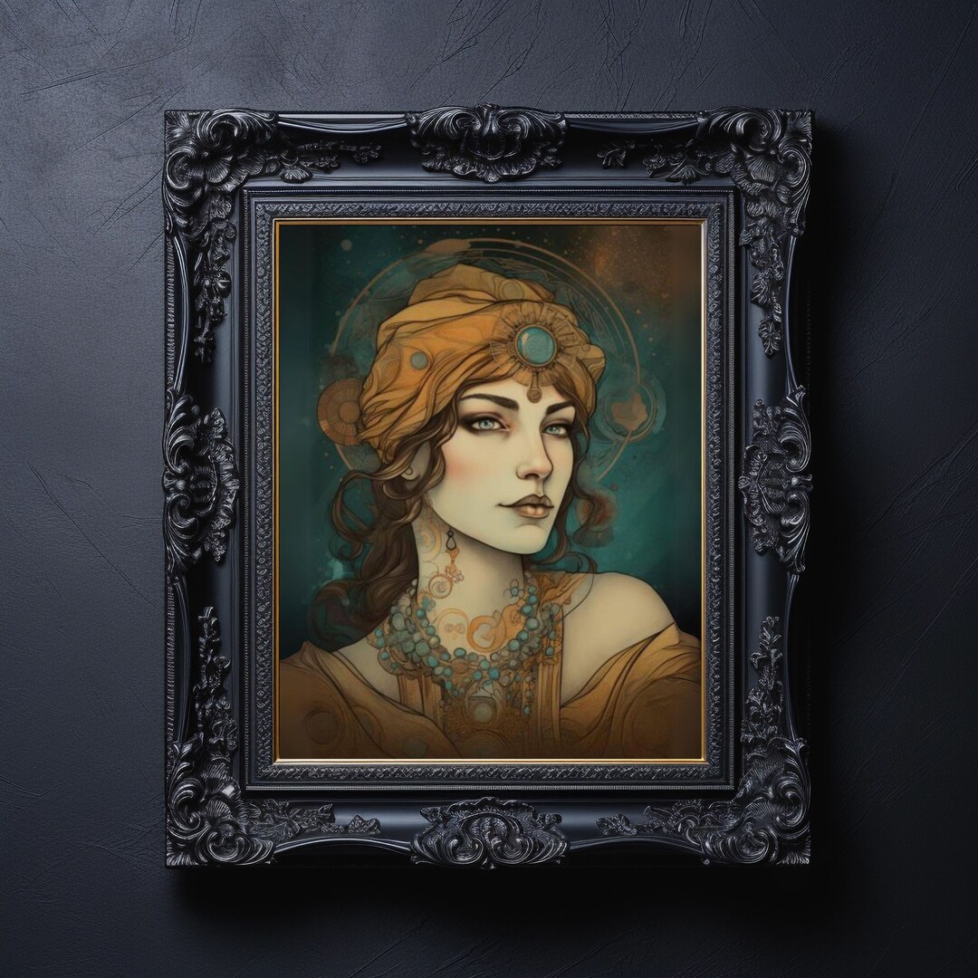 Selene Digital Print, Mood Goddess Print, Greek Mythology Art, Greek ...