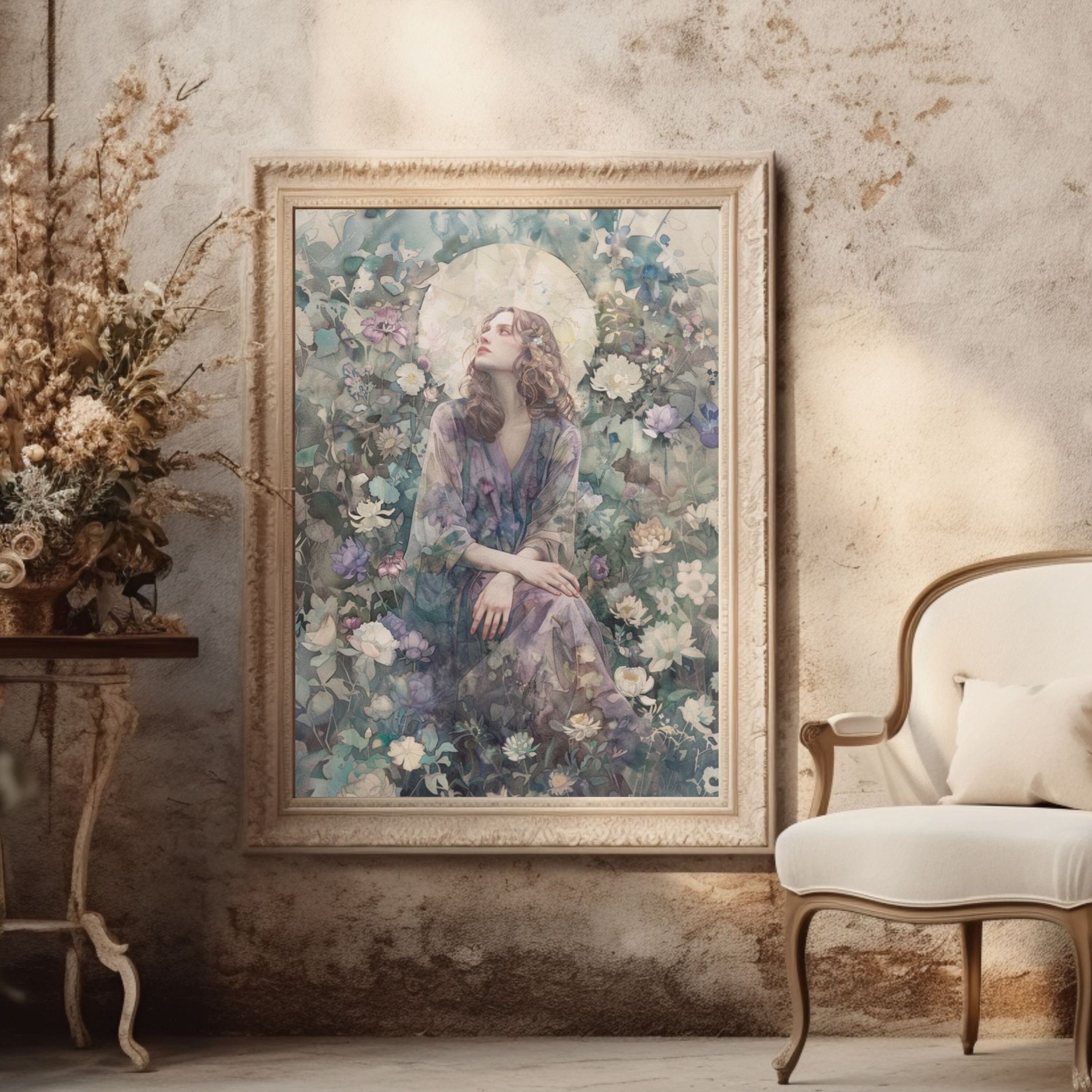 Maia Digital Print, Greek Goddess Art, Greek Mythology, Spiritual Wall ...