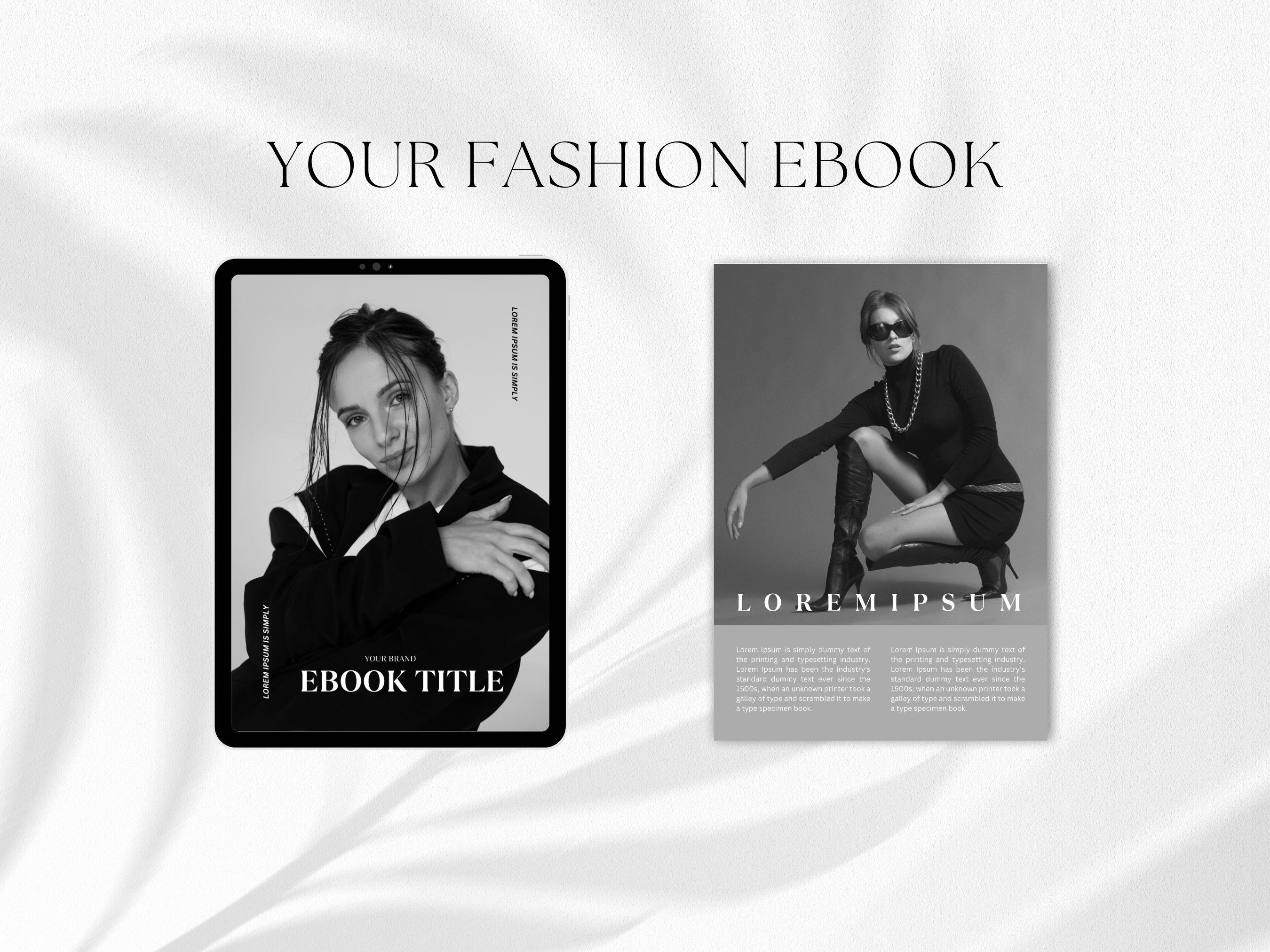 Ebook Template Canva Fashion / Workbook Template / Lead Magnet ...