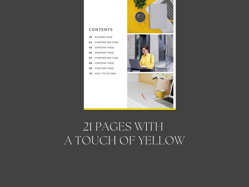 Ebook Template Canva Yellow / Workbook Template / Lead Magnet ...