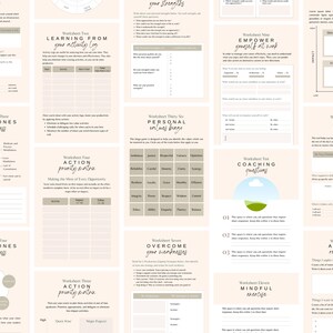 Customizable Digital Habit Tracker / Achieve Your Goals / Workbook Template / Daily Progress ...