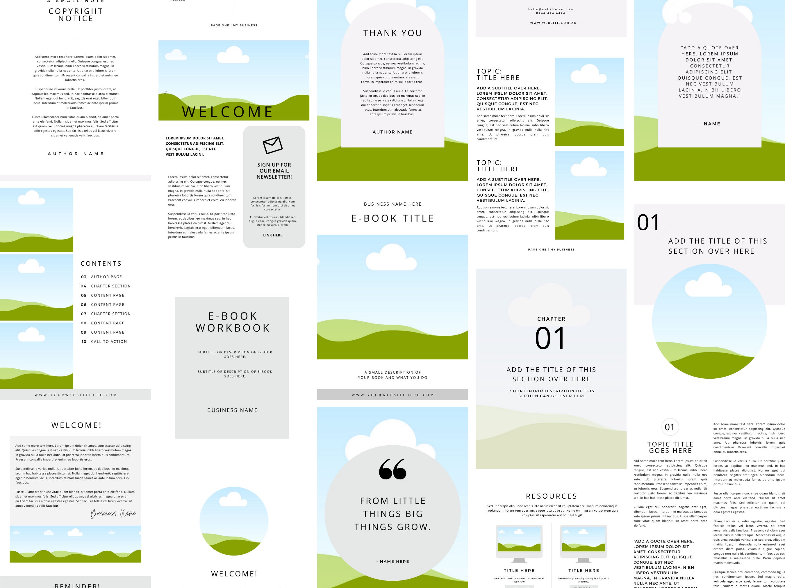 Editable Template / Editable Workbook / Template for Starting Your ...