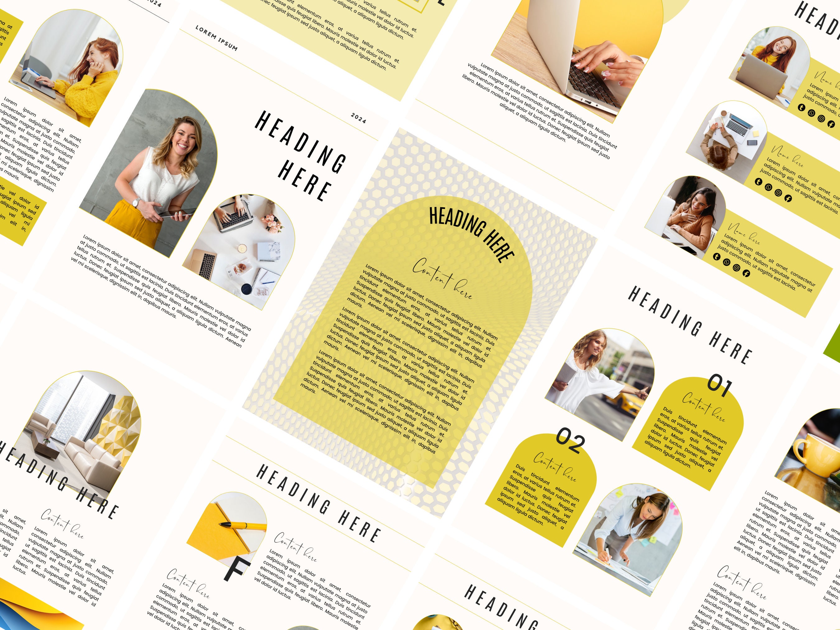 Business Ebook Yellow / Ebook Template Canva Yellow / Lead Magnet ...