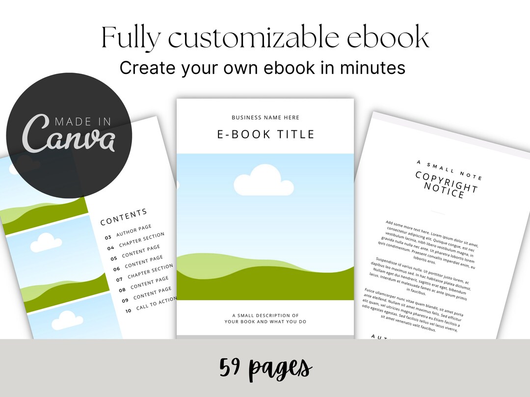 Editable Template / Editable Workbook / Template for Starting Your ...