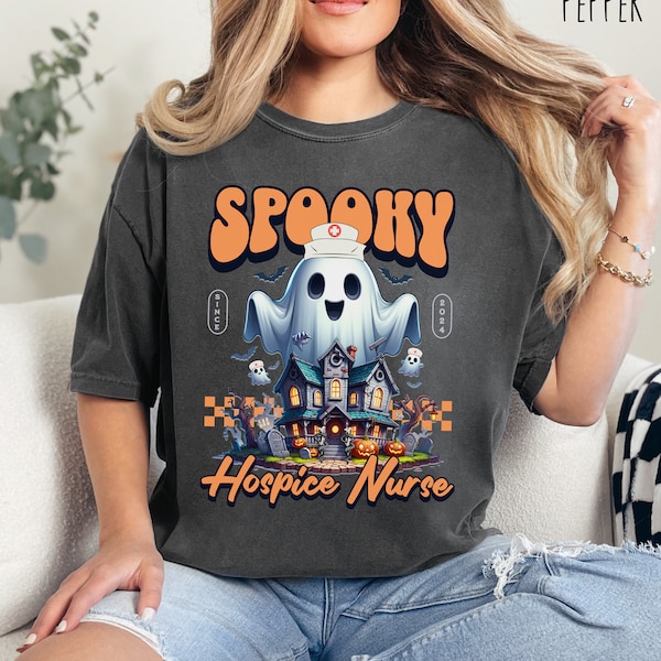 Funny Hospice Nurse Shirt, Halloween Hospice Shirt, Gift for Nurse ...