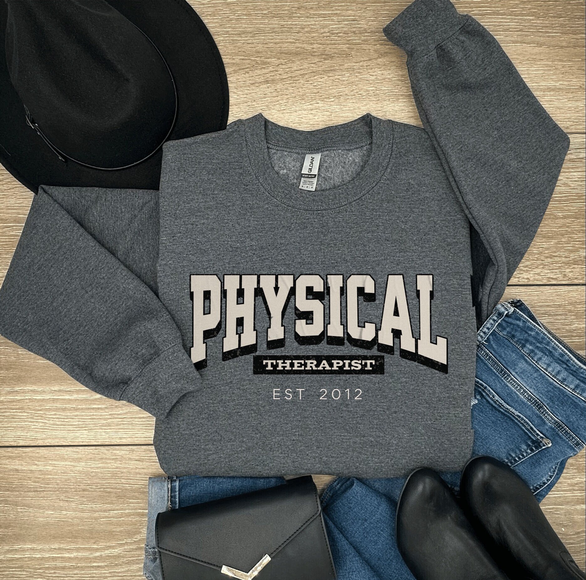 Custom Physical Therapy Sweatshirt, Physical Therapy Month Sweatshirt ...