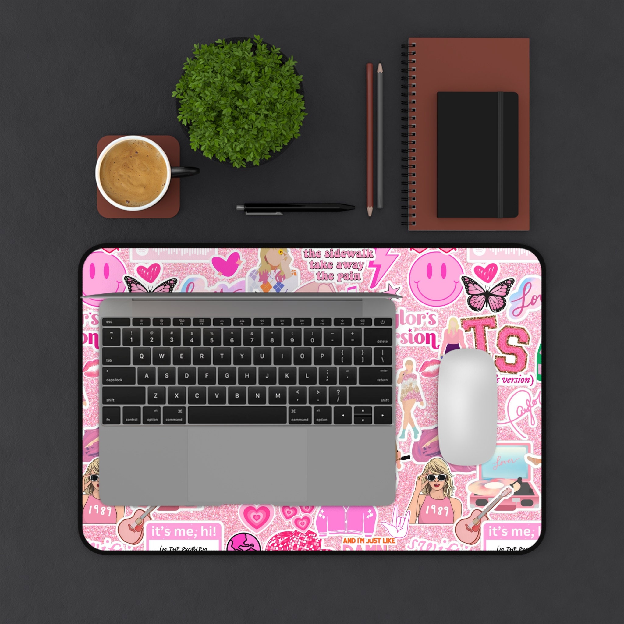 Pink Swift Desk Mat,tay Tay Desk Mat, Large Mouse Pad, Swiftie Desk ...