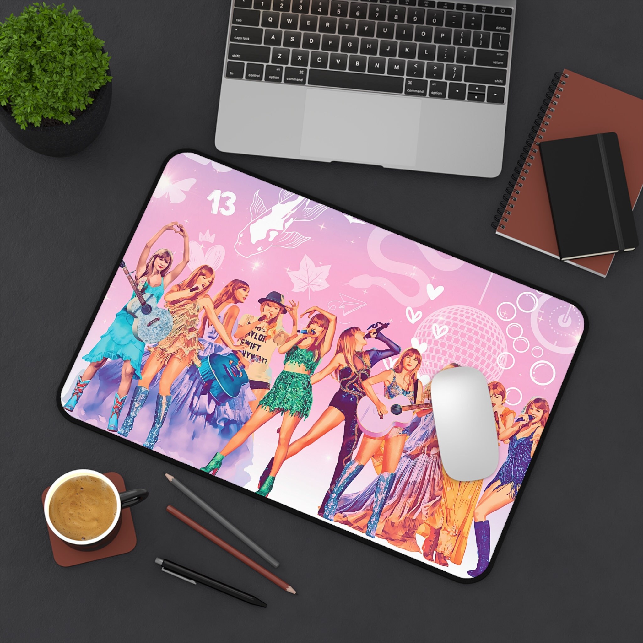 Pink Taylor Desk Mat,tay Tay Desk Mat, Large Mouse Pad, Swiftie Desk ...