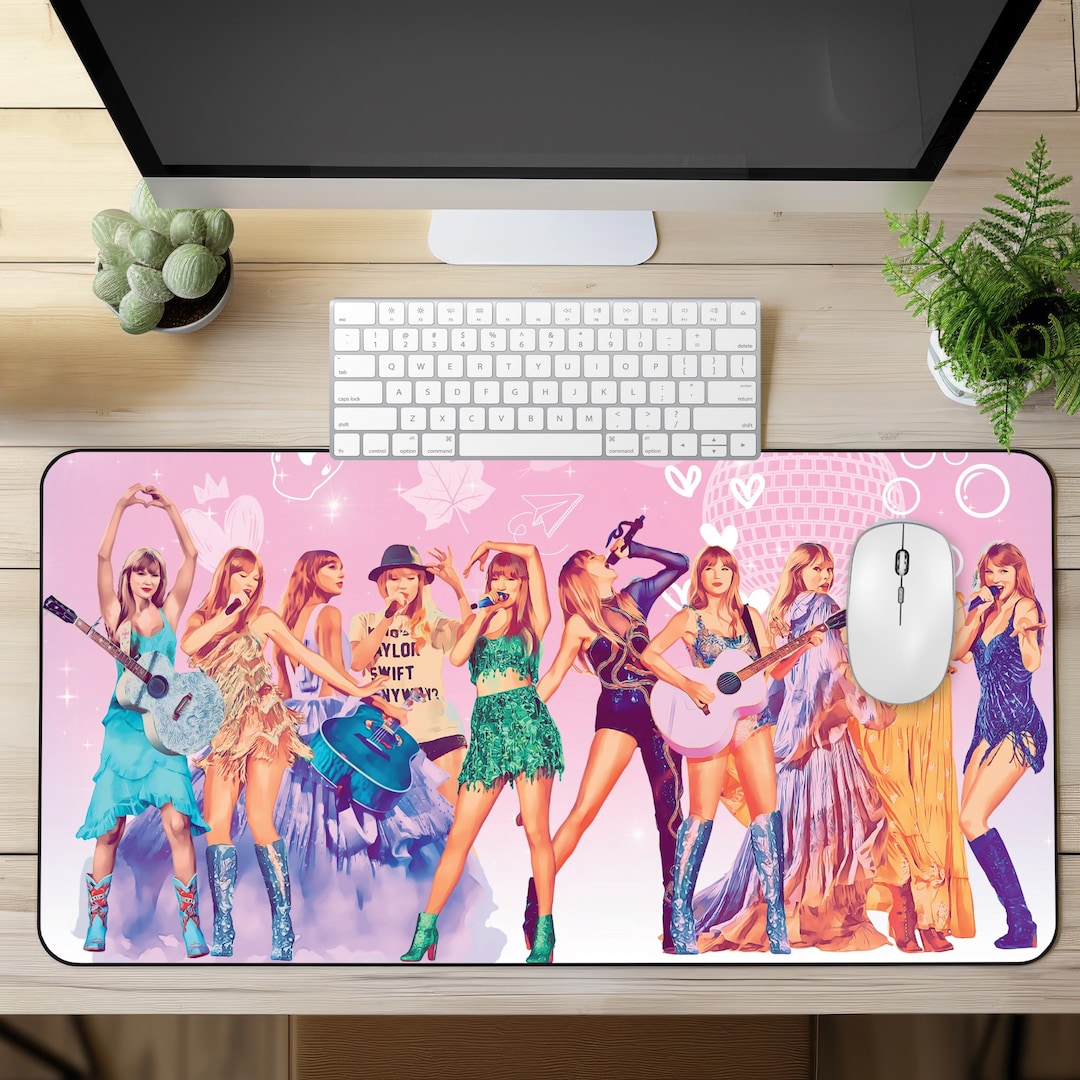 Pink Taylor Desk Mat,tay Tay Desk Mat, Large Mouse Pad, Swiftie Desk ...