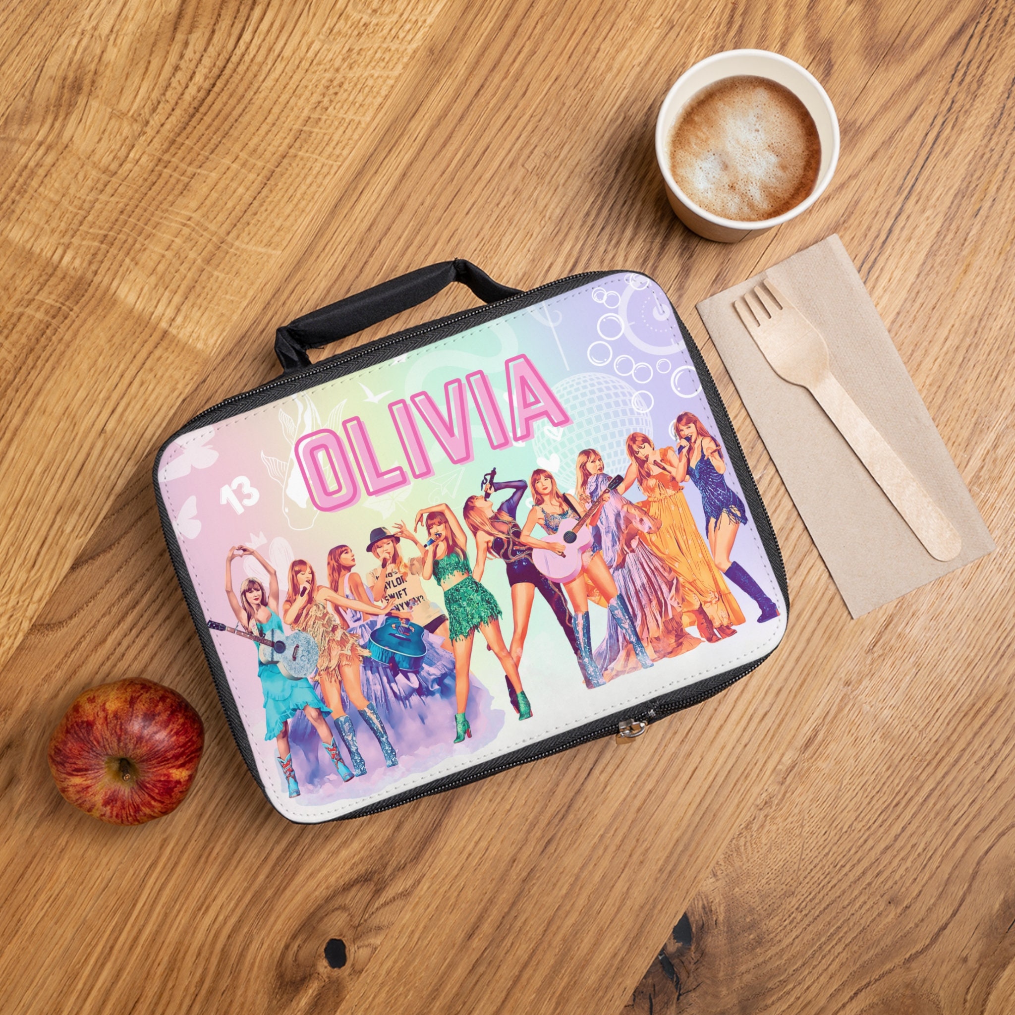 Little Swiftie Lunch Bag, Taylor Fan Gift, School Lunch Bag With Name ...