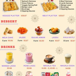 Restaurant Menu Template - Etsy