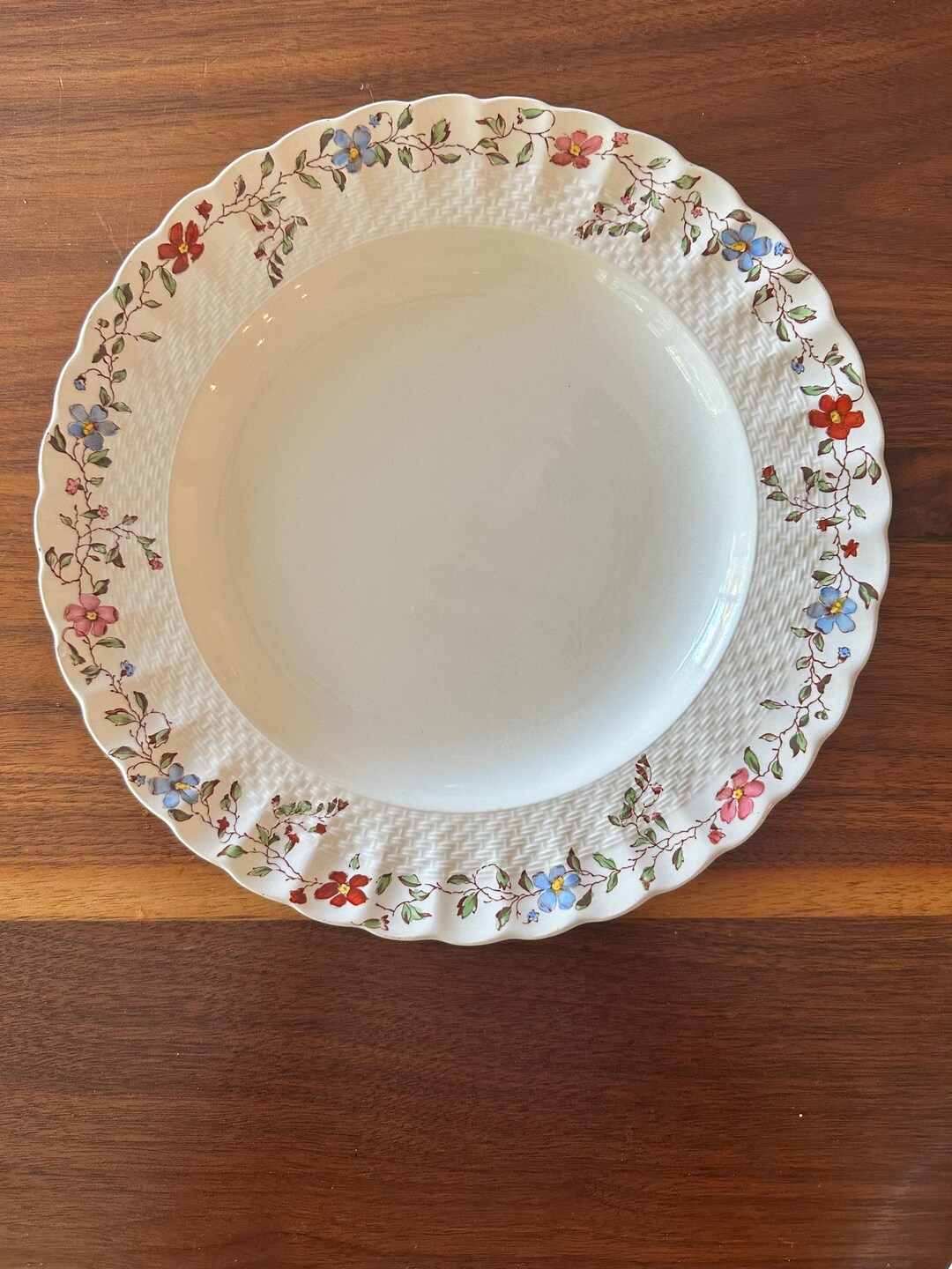 Spode Wicker Dale/ Chelsea Wicker 10.5” Dinner Plate No Chips, Cracks ...