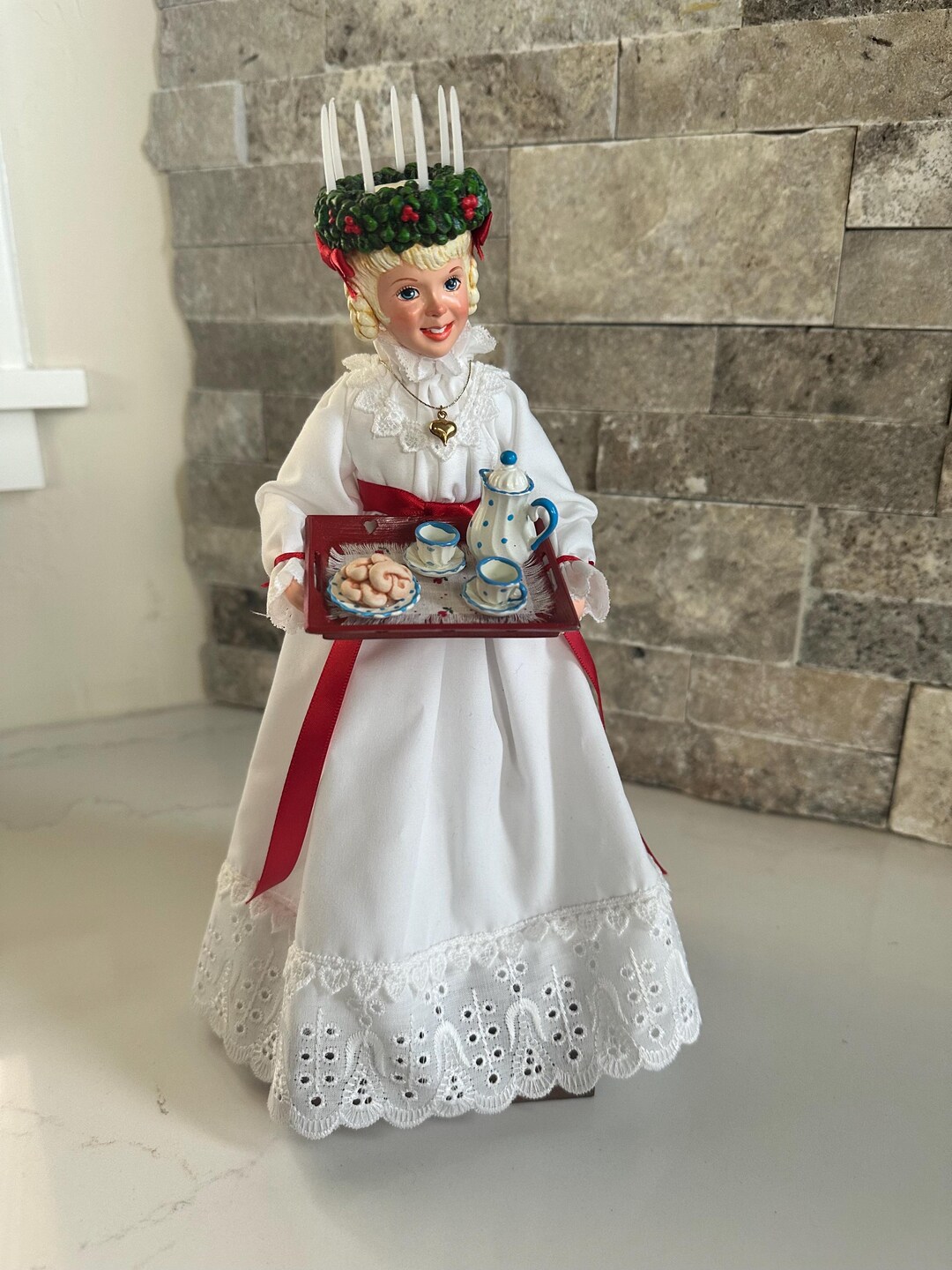 Simpich Christmas Character Doll Santa Lucia, Original, Hand Made in ...