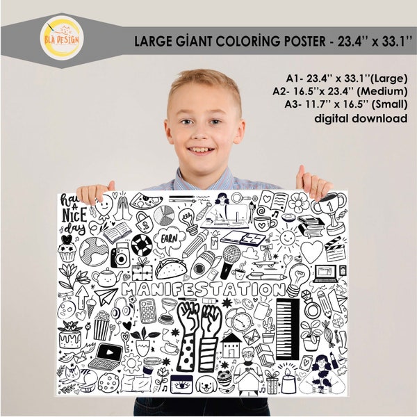 Manifestation Coloring Page - Etsy