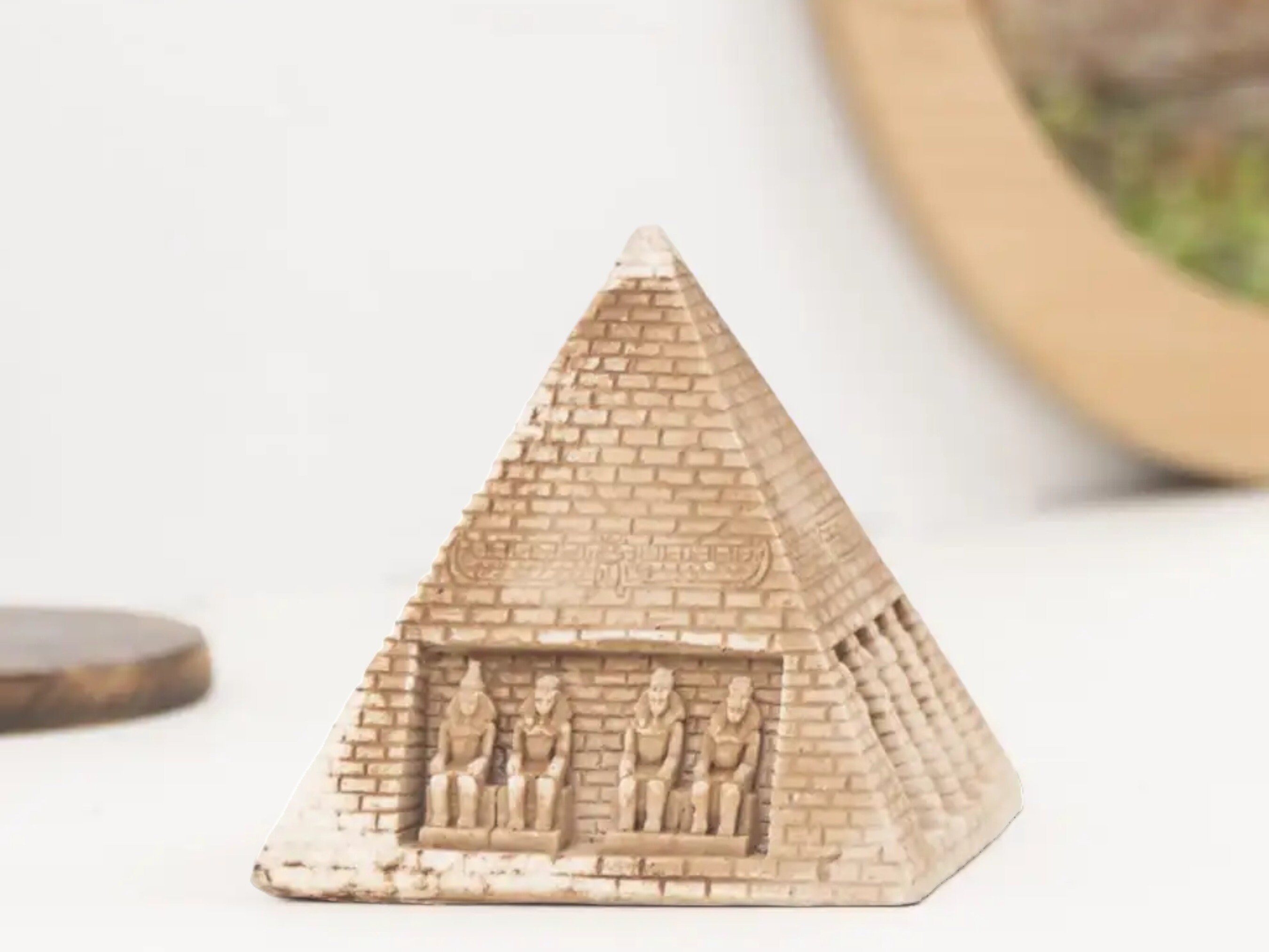 Decorative Terracotta Pyramid Sculpture 9x10 Cm - Etsy