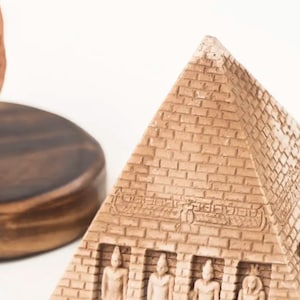 Decorative Terracotta Pyramid Sculpture - 9x10 Cm - Etsy