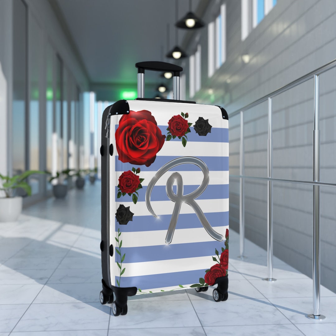 Rose Bud Letter R Suitcase - Etsy