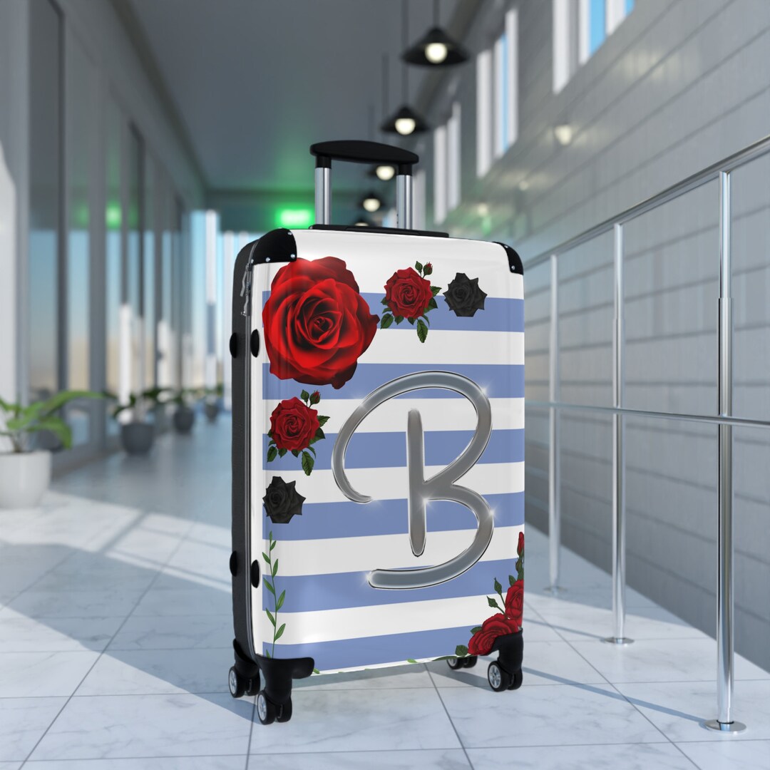 Rose Bud Letter B Suitcase - Etsy