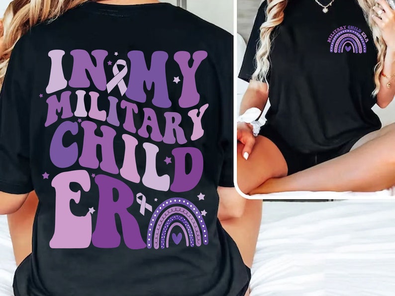 Military Child Month Svg Png, in My Military Child Era Svg Png ...