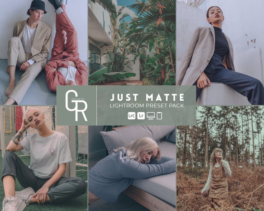 Just Matte Lightroom Preset Pack, Mobile & Desktop Presets, Moody ...