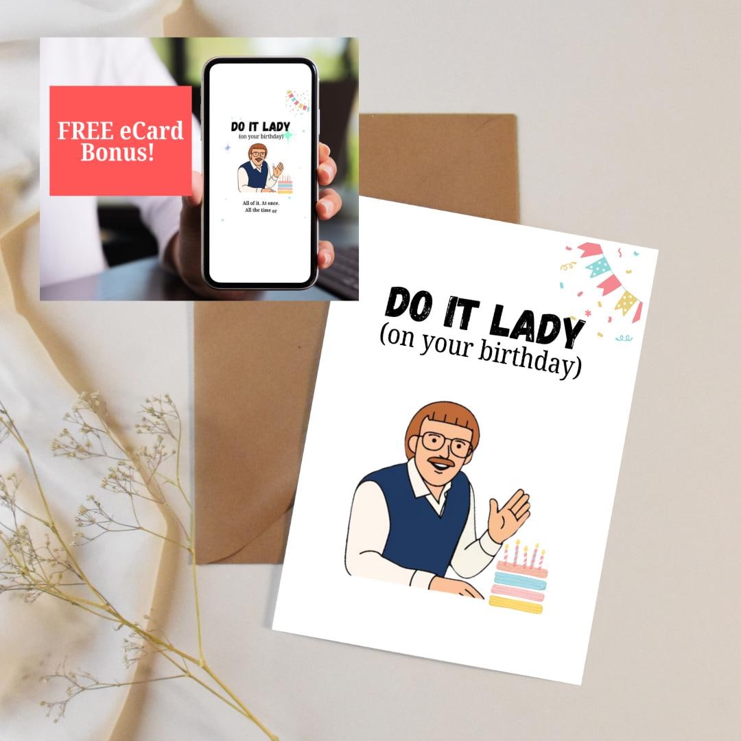 Do It Lady! | Do It Lady Birthday Card | Chit Tiktok | Do It Lady Bday ...