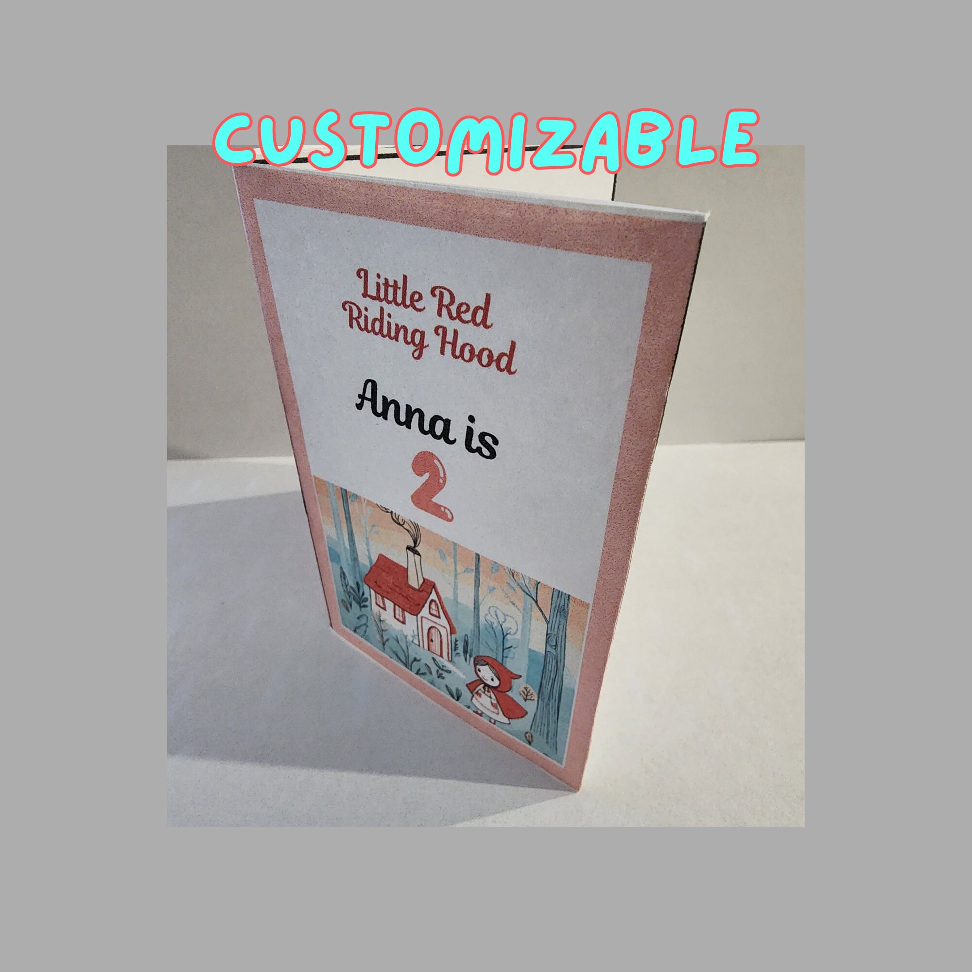 Mini Foldable Coloring Book: Little Red Riding Hood Party Favor ...