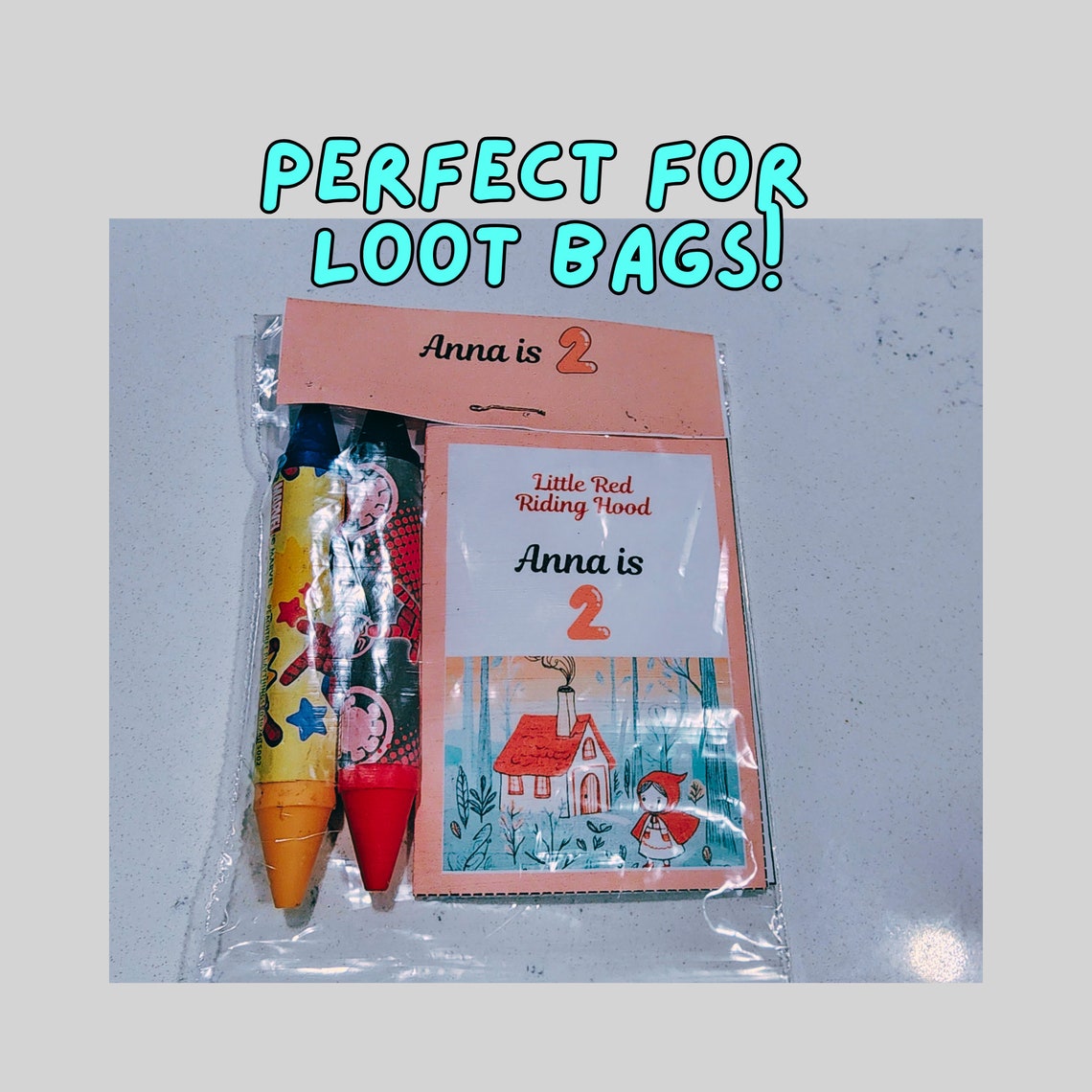 Mini Foldable Coloring Book: Little Red Riding Hood Party Favor ...