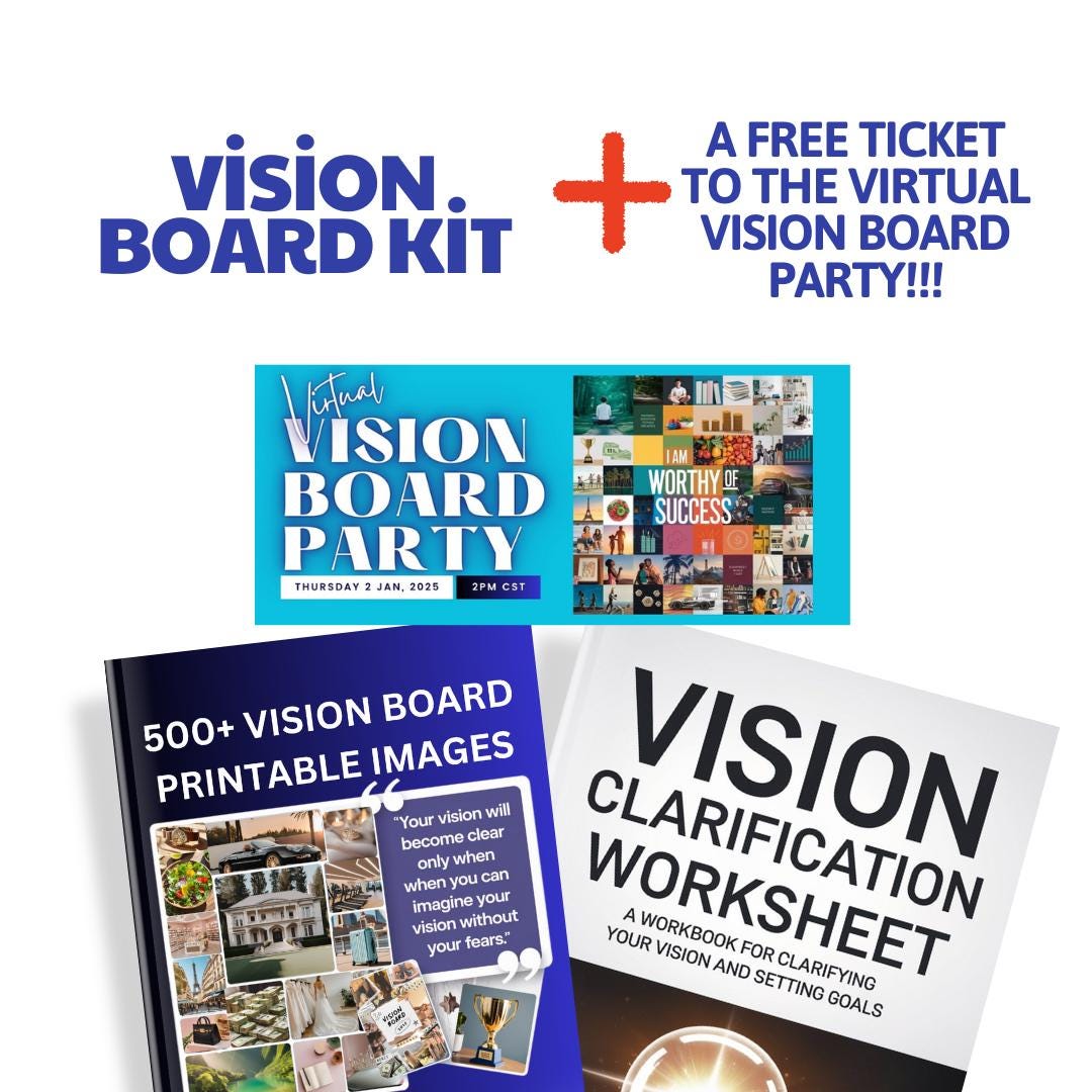 Vision Board Kit and Virtual Vision Board Party - Etsy